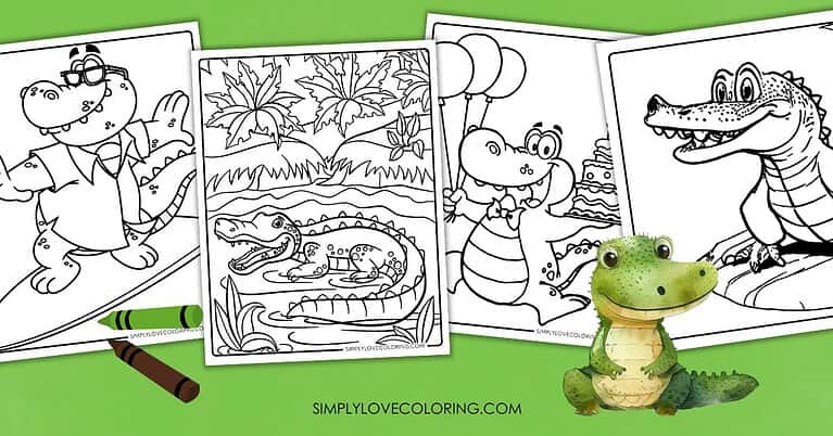 31 Alligator Coloring Pages (Free PDF Printables) - Simply Love Coloring