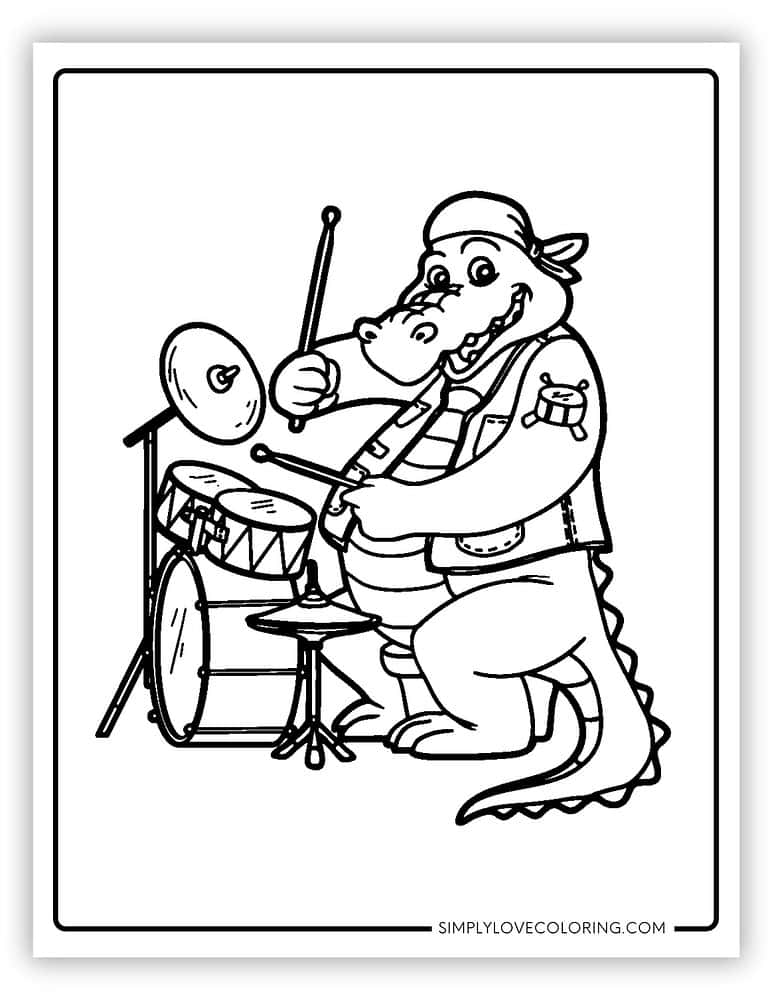 31 Alligator Coloring Pages (Free PDF Printables) - Simply Love Coloring