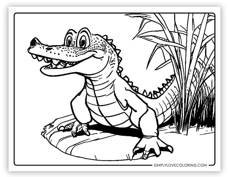 31 Alligator Coloring Pages (Free PDF Printables) - Simply Love Coloring