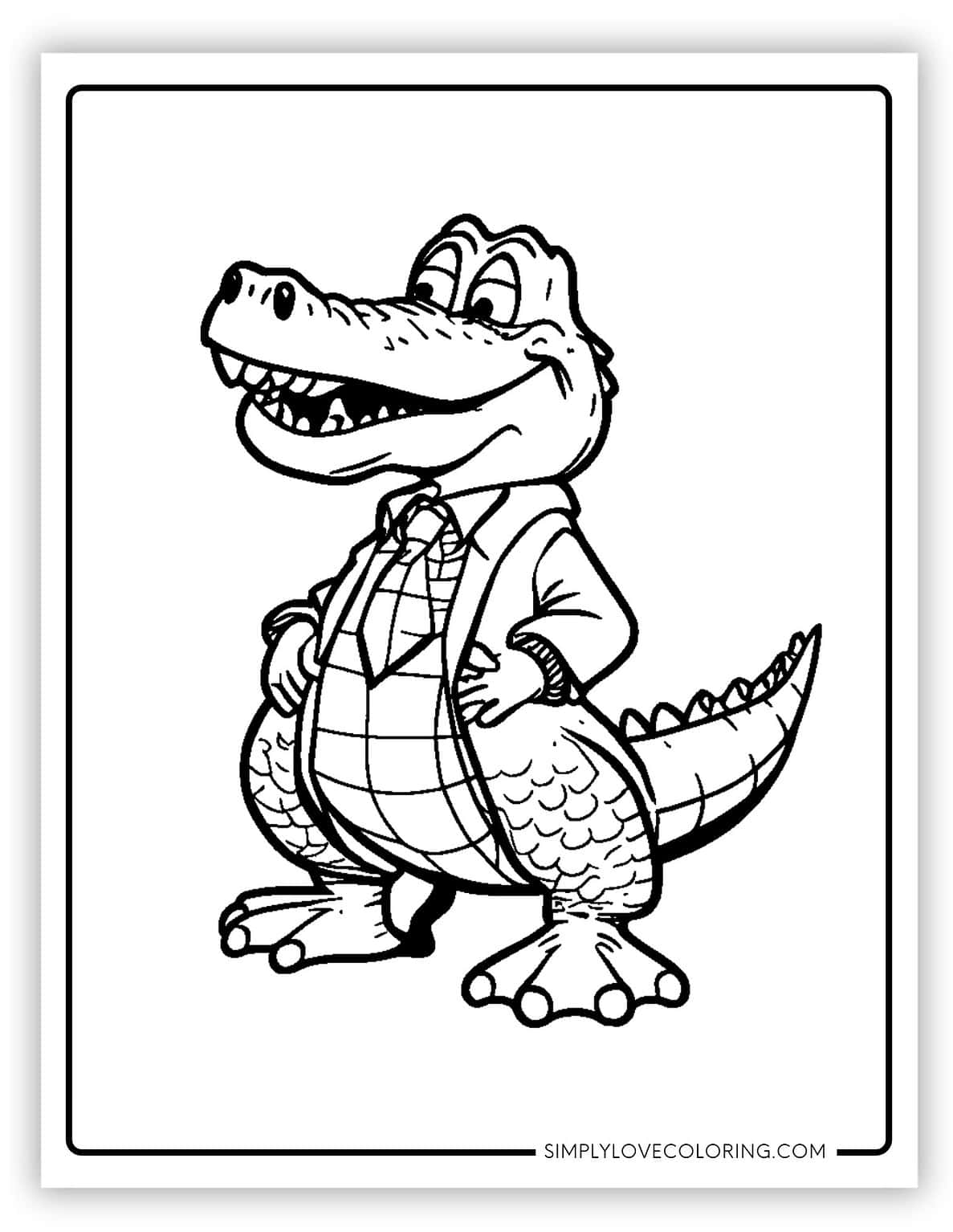 31 Alligator Coloring Pages (Free PDF Printables) - Simply Love Coloring