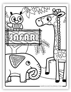 Safari Coloring Pages (Free PDF Printables) - Simply Love Coloring