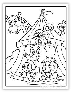 33 Carnival Coloring Pages (Free PDF Printables) - Simply Love Coloring