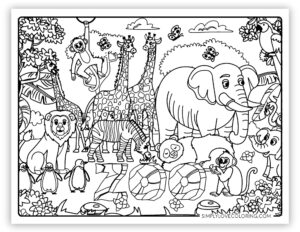 Zoo Coloring Pages (Free PDF Printables) - Simply Love Coloring