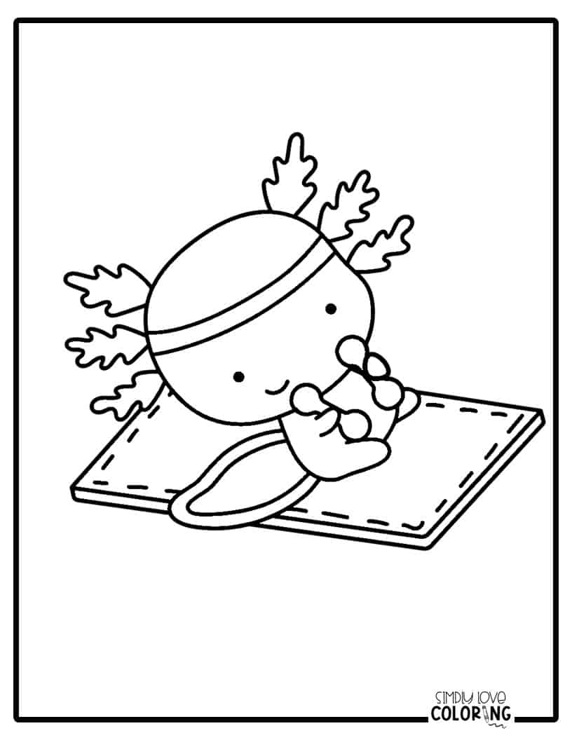 Free Axolotl Coloring Pages (Free PDF Printables) - Simply Love Coloring