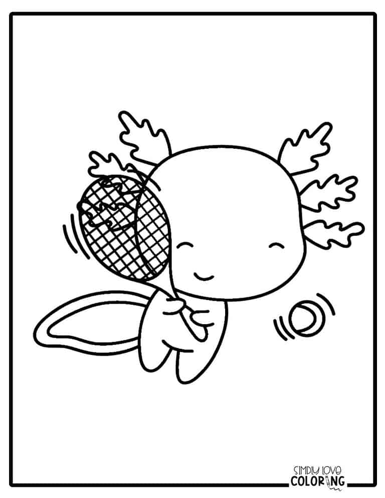 27 Axolotl Coloring Pages (Free PDF Printables) - Simply Love Coloring