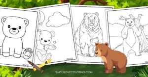 51 Bear Coloring Pages (Free PDF Printables) - Simply Love Coloring