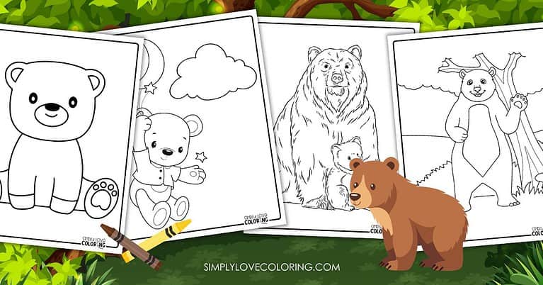 51 Bear Coloring Pages (Free PDF Printables) - Simply Love Coloring