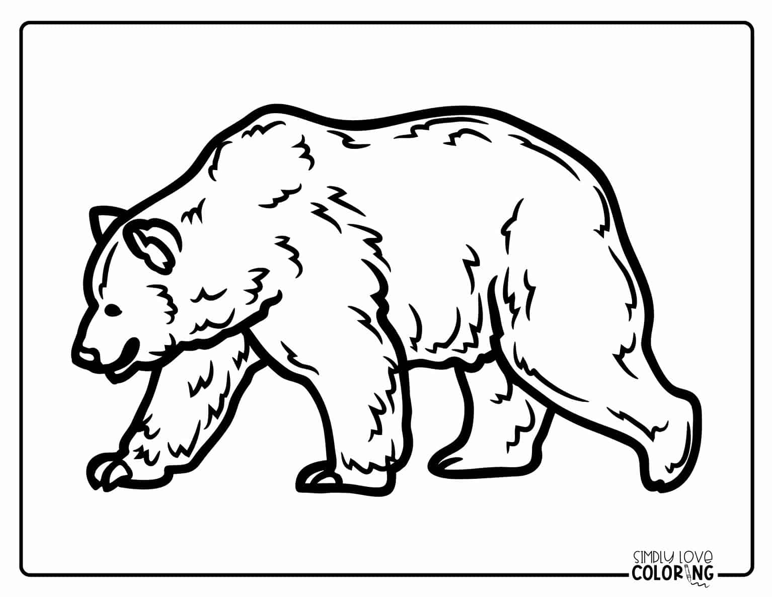 51 Bear Coloring Pages (Free PDF Printables) - Simply Love Coloring