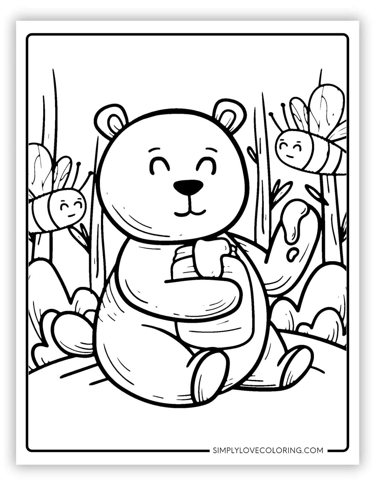 51 Bear Coloring Pages (Free PDF Printables) - Simply Love Coloring