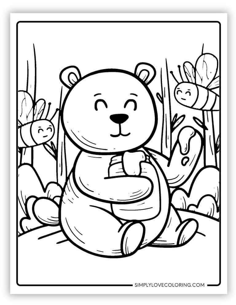 51 Bear Coloring Pages (Free PDF Printables) - Simply Love Coloring