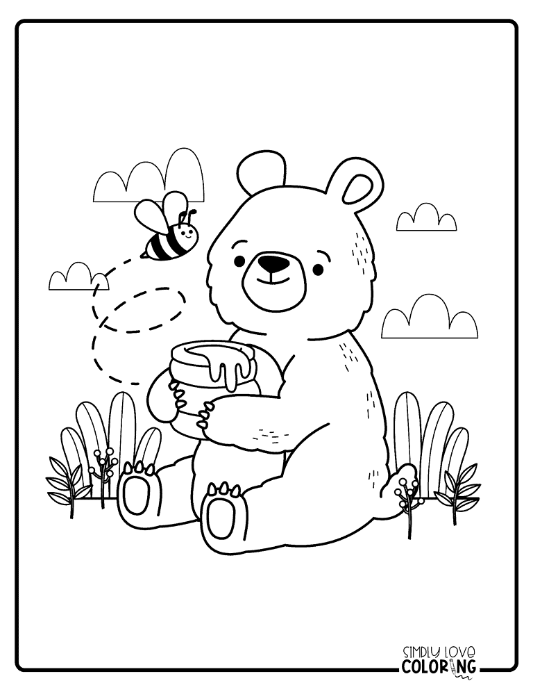 51 Bear Coloring Pages (Free PDF Printables) - Simply Love Coloring