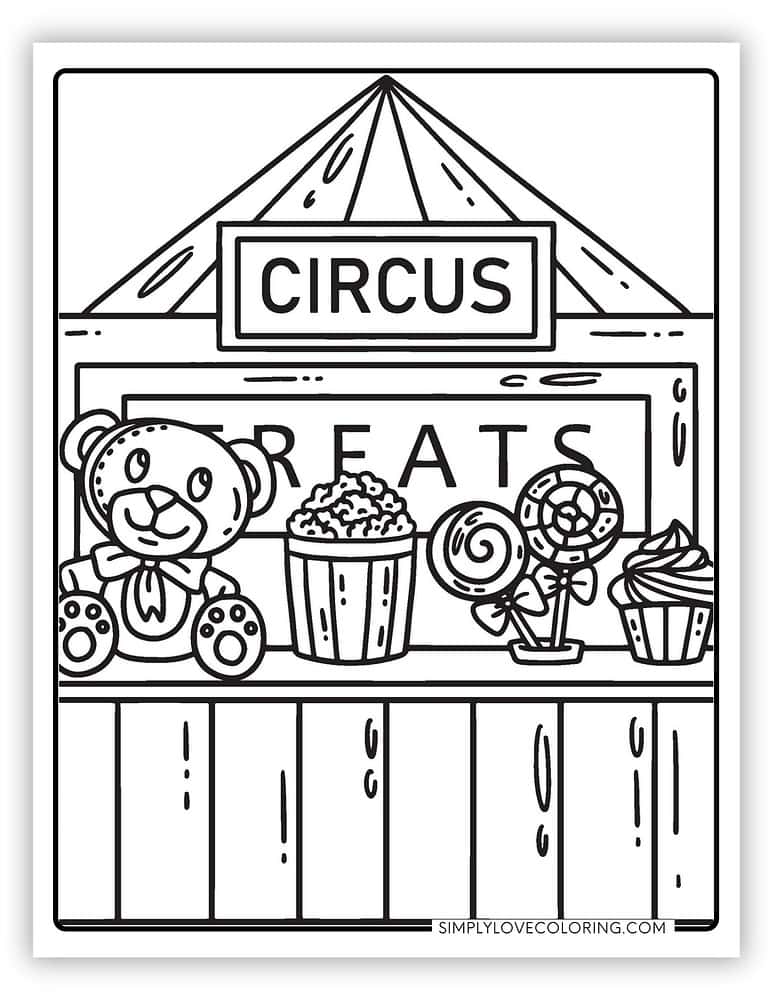 36 Circus Coloring Pages (Free PDF Printables) - Simply Love Coloring
