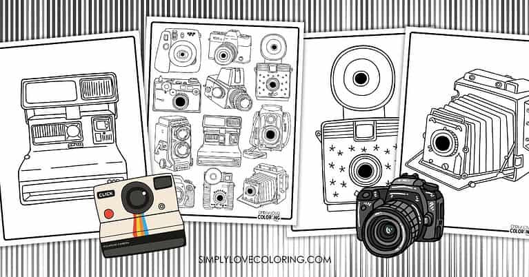 28 Camera Coloring Pages (Free PDF Printables) - Simply Love Coloring