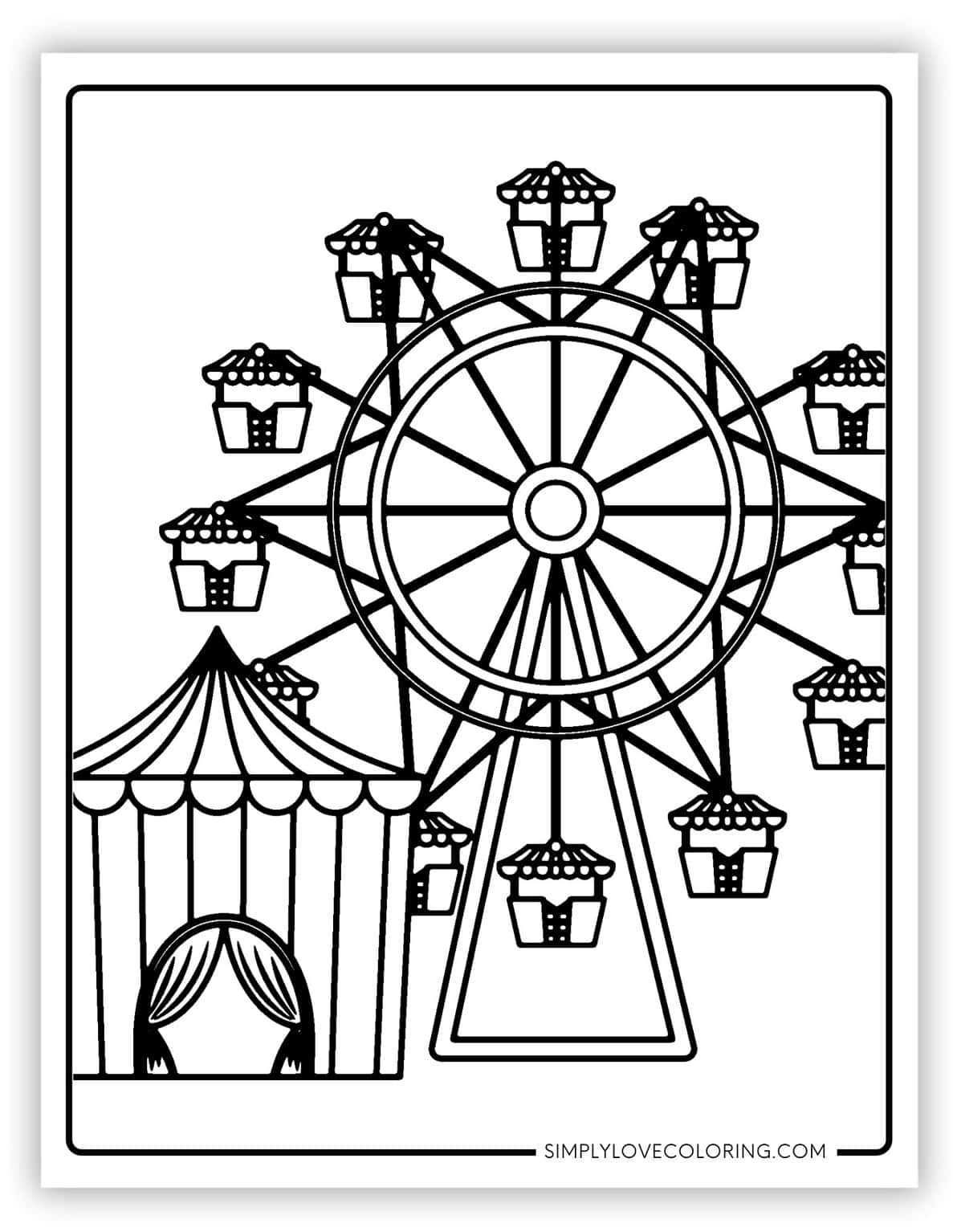 33 Carnival Coloring Pages (Free PDF Printables) - Simply Love Coloring