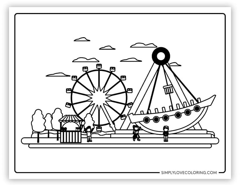 33 Carnival Coloring Pages (Free PDF Printables) - Simply Love Coloring