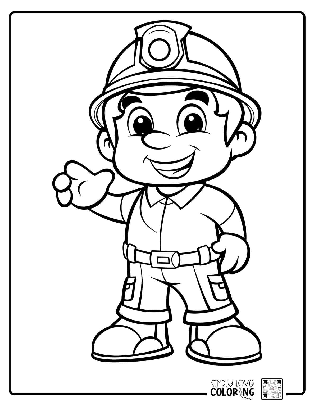 Fire Fighter Coloring Pages (Free PDF Printables) - Simply Love Coloring
