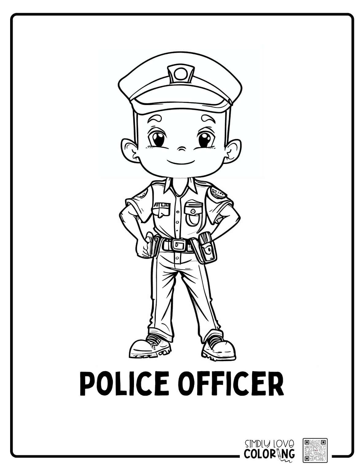 39 Police Officer Coloring Pages (Free PDF Printables) - Simply Love ...