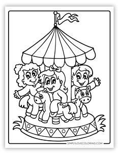 33 Carnival Coloring Pages (Free PDF Printables) - Simply Love Coloring