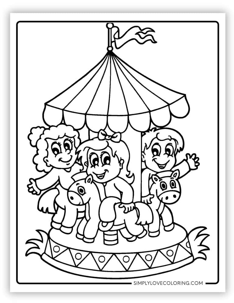 33 Carnival Coloring Pages (Free PDF Printables) - Simply Love Coloring
