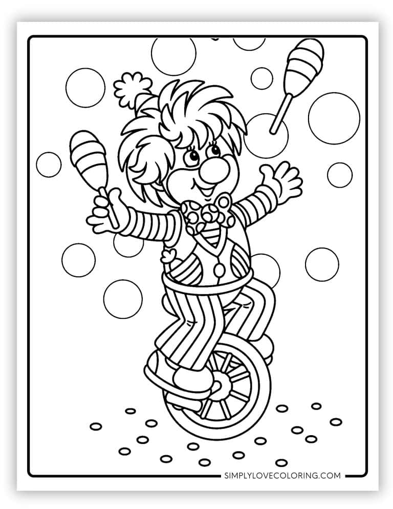 36 Circus Coloring Pages (Free PDF Printables) - Simply Love Coloring