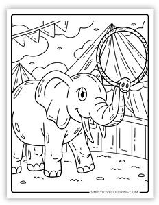 36 Circus Coloring Pages (Free PDF Printables) - Simply Love Coloring