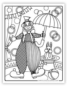 36 Circus Coloring Pages (Free PDF Printables) - Simply Love Coloring