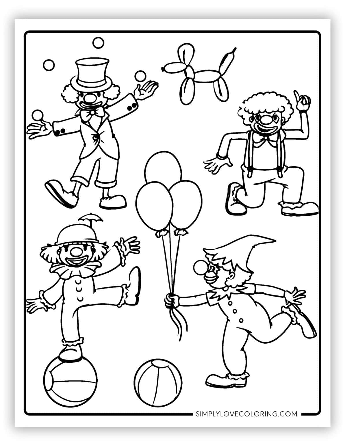 33 Carnival Coloring Pages (Free PDF Printables) - Simply Love Coloring