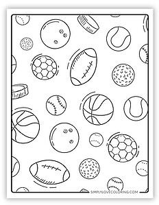 43 Ball Coloring Pages (Free PDF Printables) - Simply Love Coloring