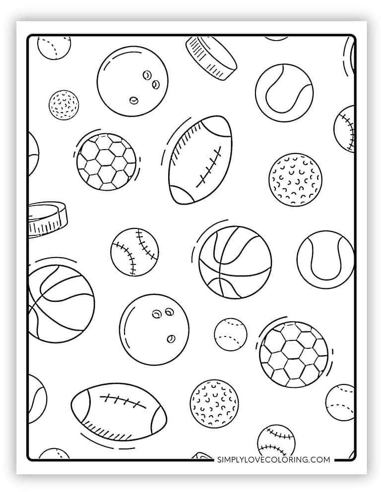 43 Ball Coloring Pages (Free PDF Printables) - Simply Love Coloring
