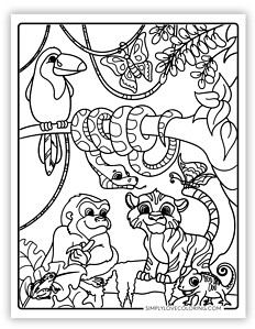 Safari Coloring Pages (Free PDF Printables) - Simply Love Coloring