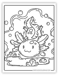 27 Axolotl Coloring Pages (Free PDF Printables) - Simply Love Coloring