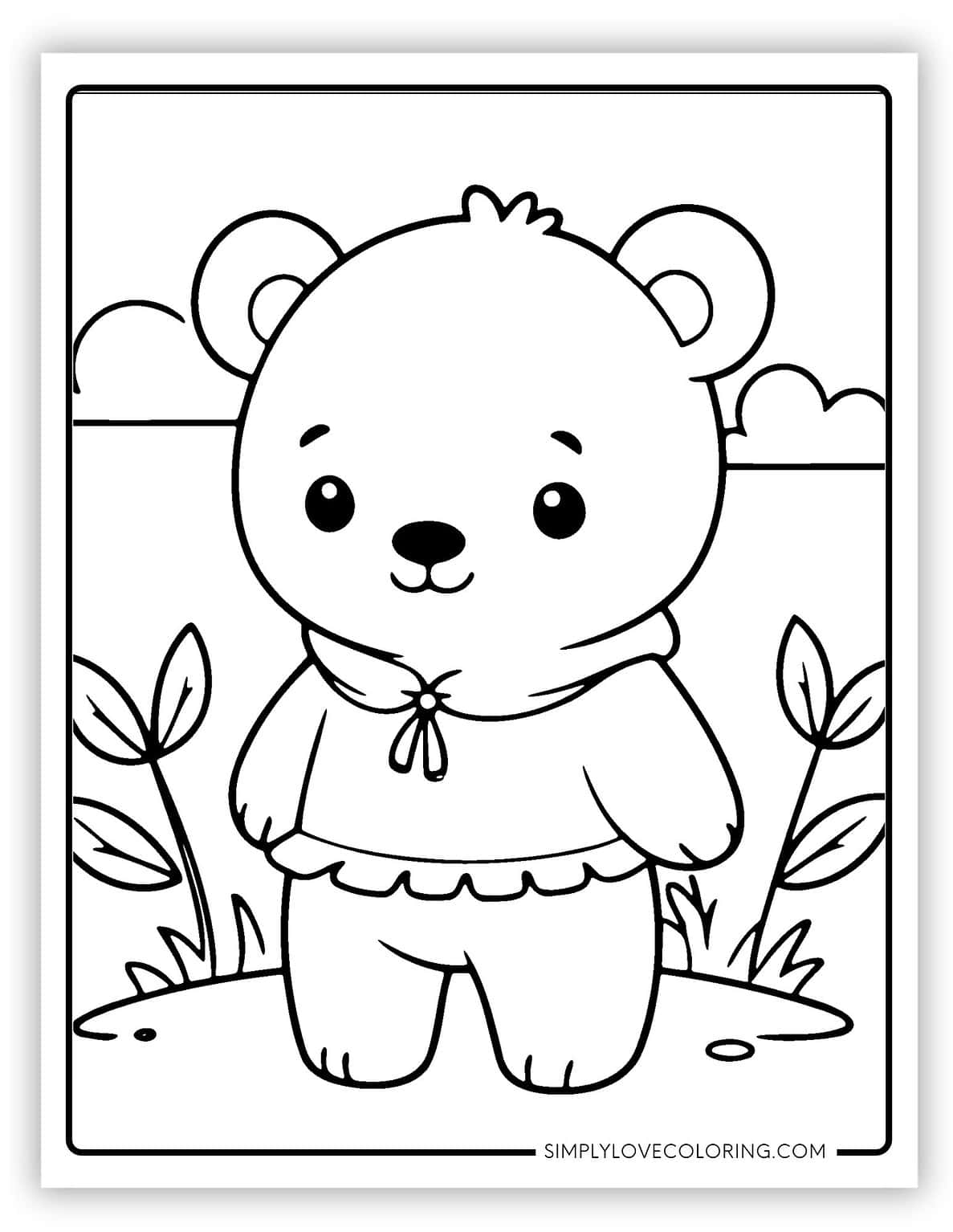 51 Bear Coloring Pages (Free PDF Printables) - Simply Love Coloring