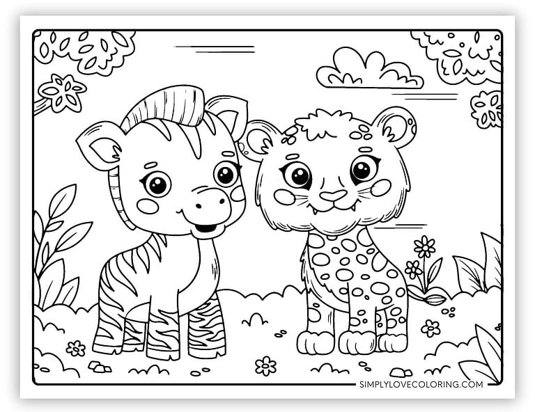 Safari Coloring Pages (Free PDF Printables) - Simply Love Coloring