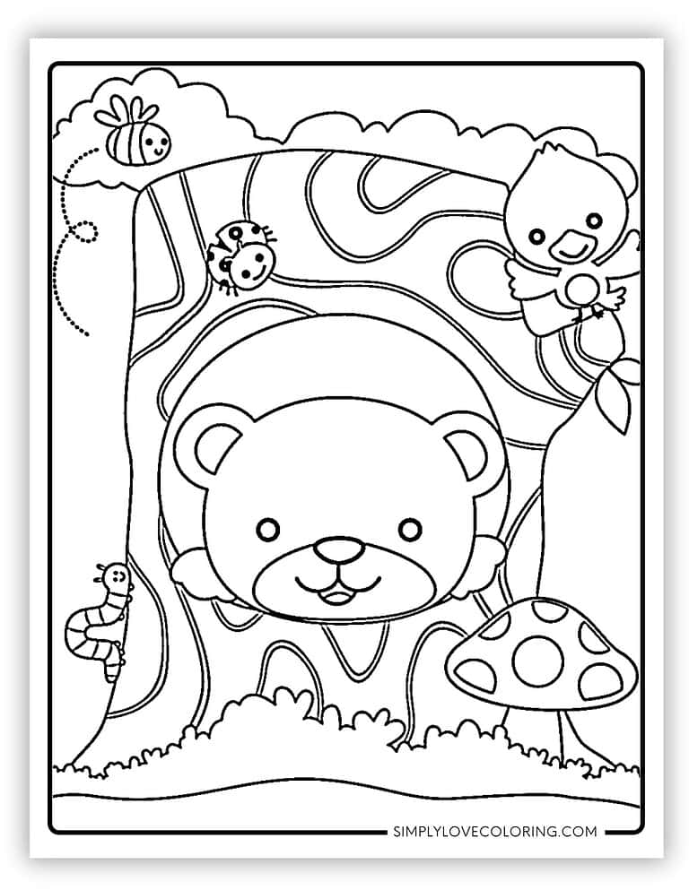 51 Bear Coloring Pages (Free PDF Printables) - Simply Love Coloring