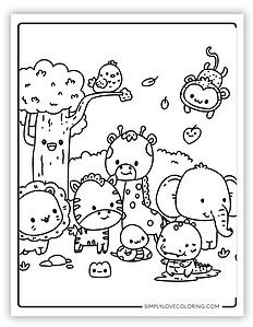 Zoo Coloring Pages (Free PDF Printables) - Simply Love Coloring
