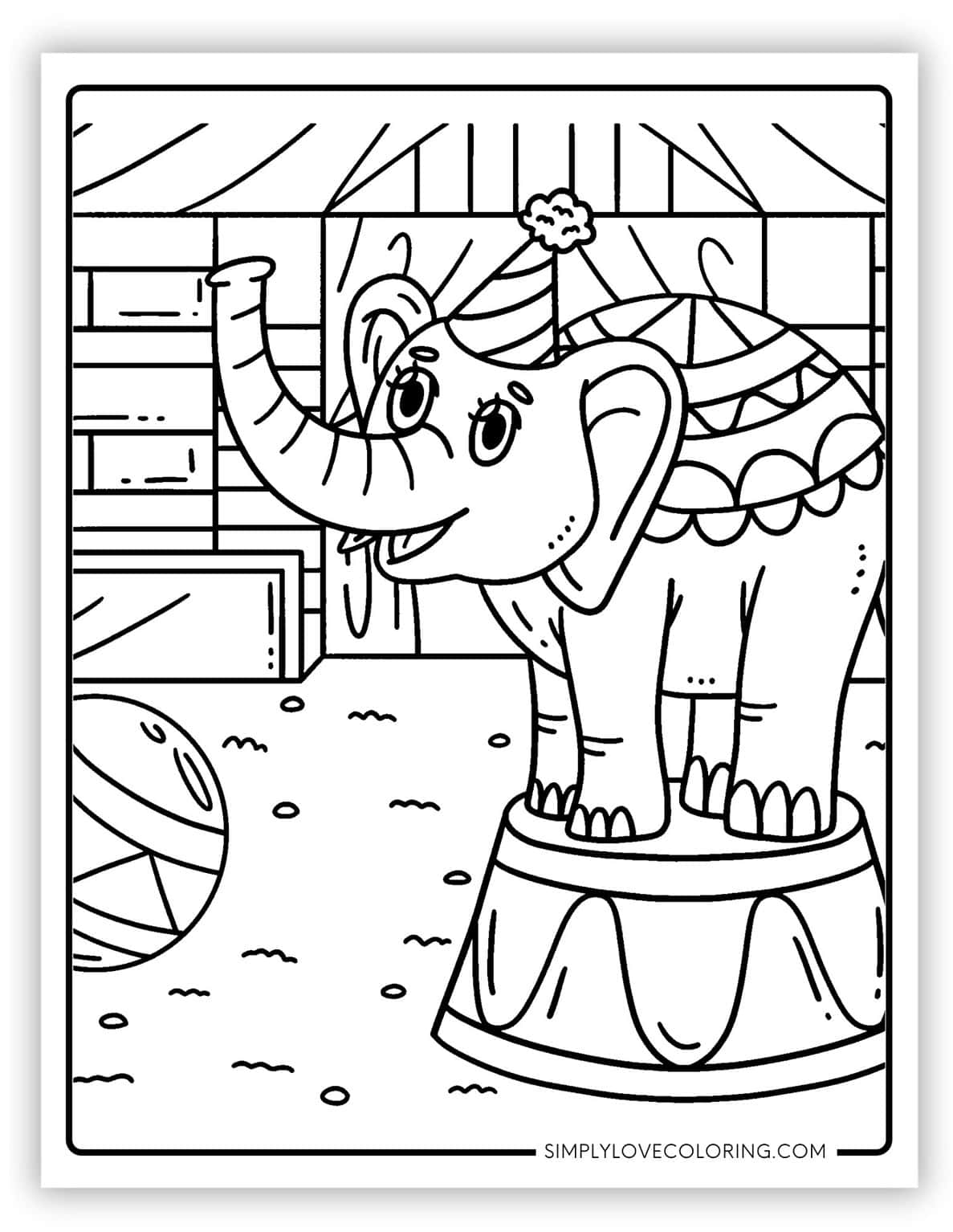 36 Circus Coloring Pages (Free PDF Printables) - Simply Love Coloring