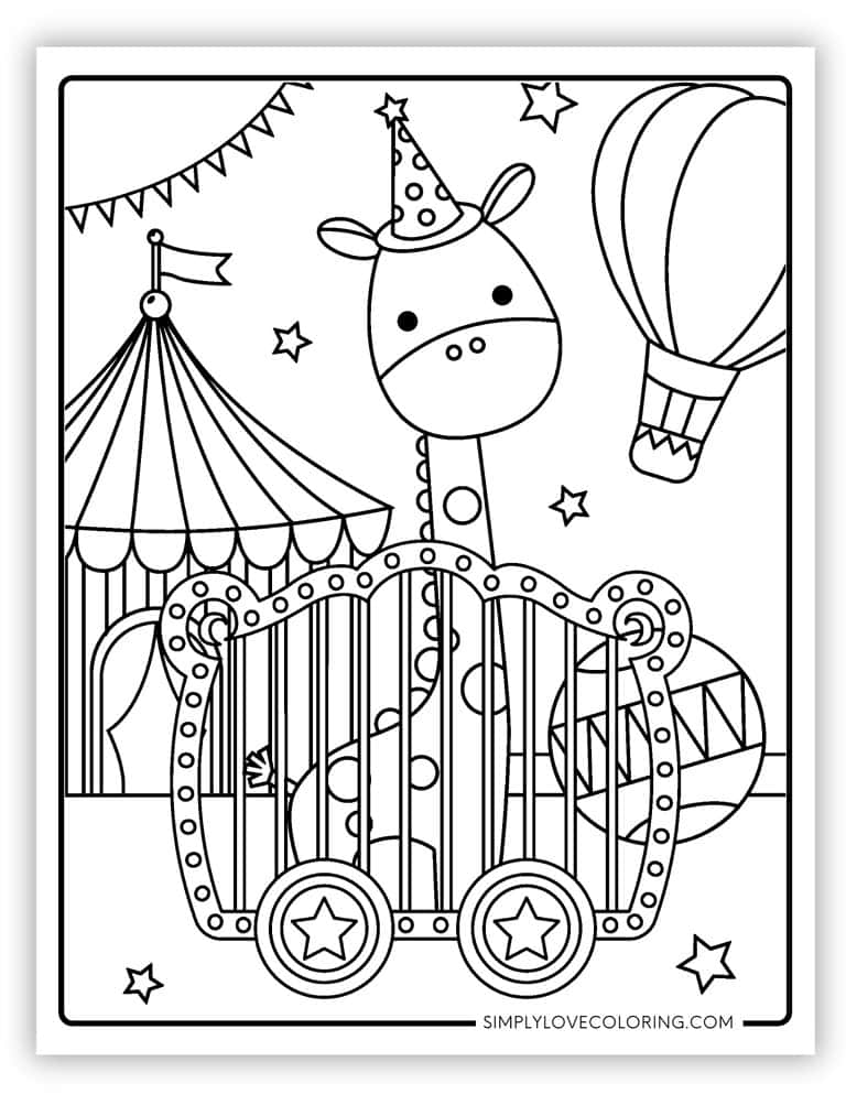 36 Circus Coloring Pages (Free PDF Printables) - Simply Love Coloring