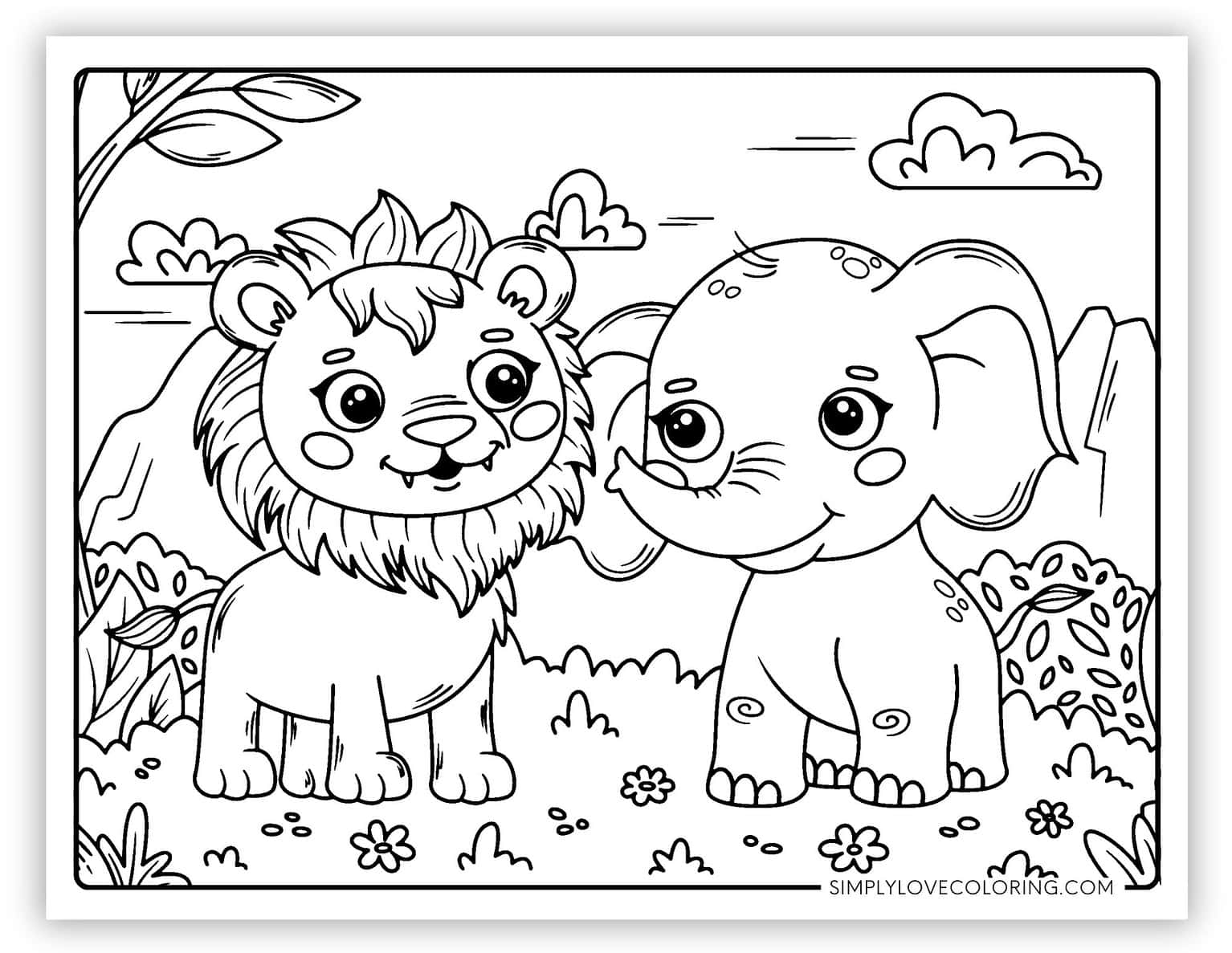 Safari Coloring Pages (Free PDF Printables) - Simply Love Coloring