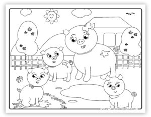 40 Cute Farm Coloring Pages (Free PDF Printables) - Simply Love Coloring
