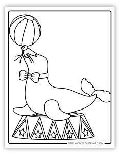 36 Circus Coloring Pages (Free PDF Printables) - Simply Love Coloring