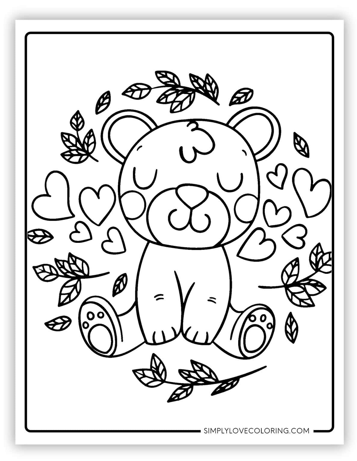 51 Bear Coloring Pages (Free PDF Printables) - Simply Love Coloring