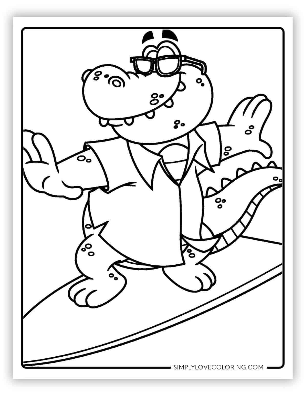 31 Alligator Coloring Pages (Free PDF Printables) - Simply Love Coloring