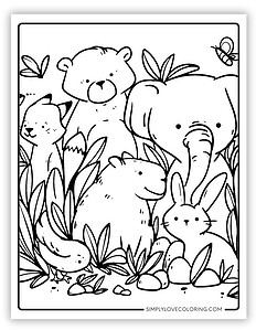 Zoo Coloring Pages (Free PDF Printables) - Simply Love Coloring