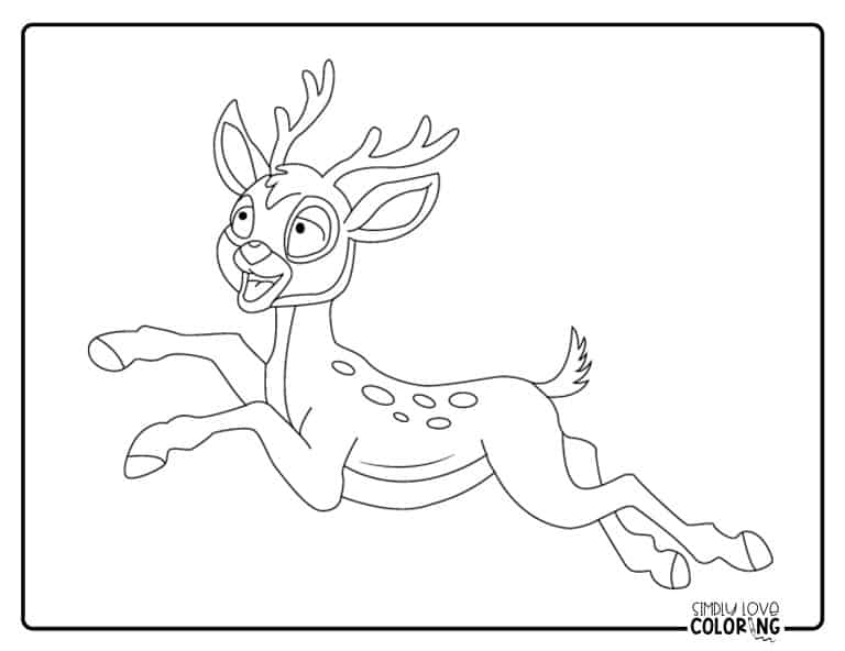 Deer Coloring Pages (Free PDF Printables) - Simply Love Coloring