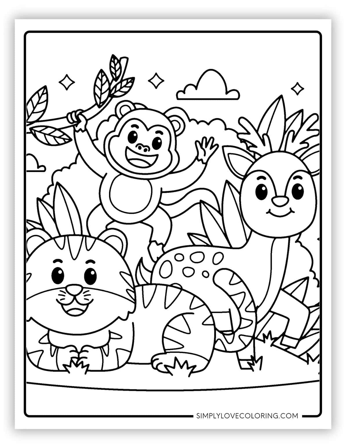 Zoo Coloring Pages (Free PDF Printables) - Simply Love Coloring