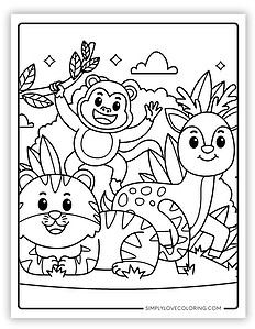 Zoo Coloring Pages (Free PDF Printables) - Simply Love Coloring