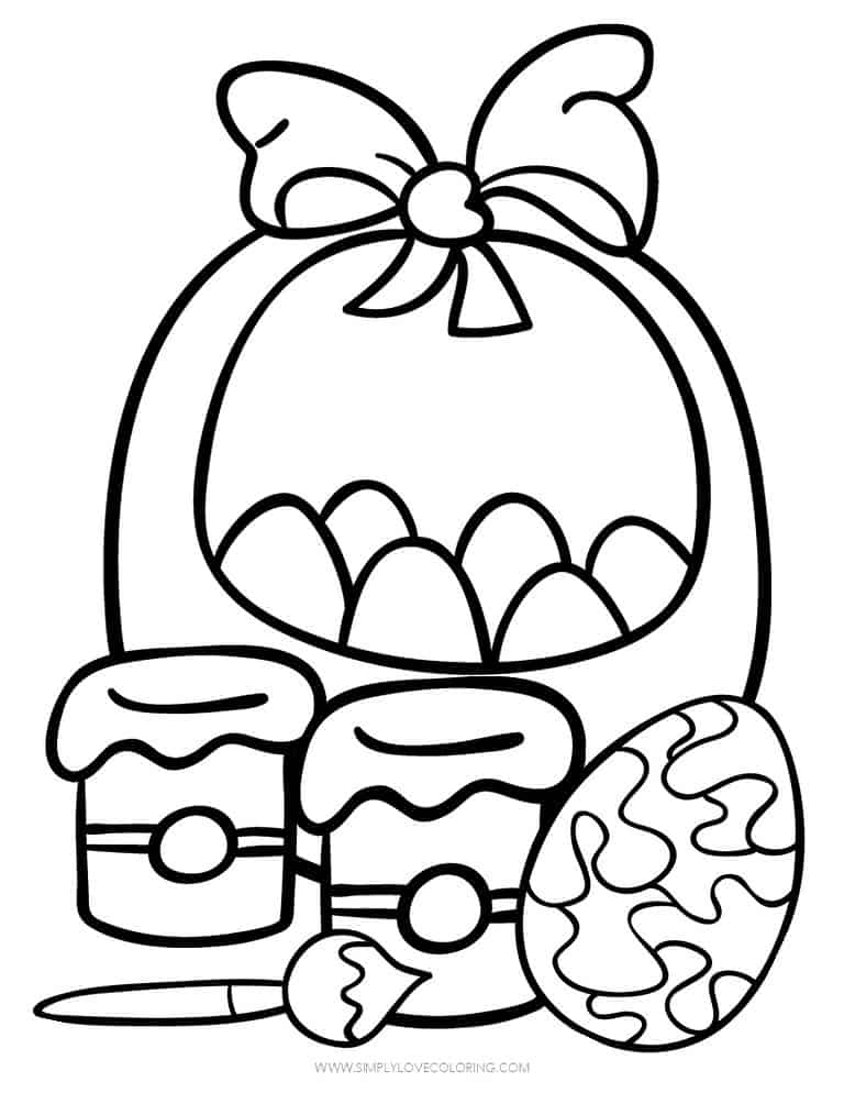 44 Easter Coloring Pages (Free PDF Printables) - Simply Love Coloring