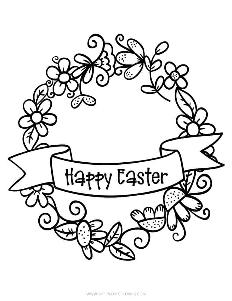 44 Easter Coloring Pages (Free PDF Printables) - Simply Love Coloring