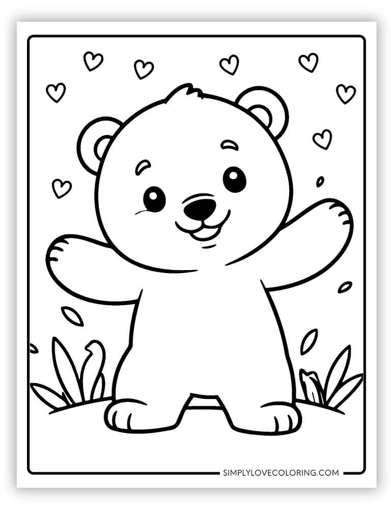 51 Bear Coloring Pages (Free PDF Printables) - Simply Love Coloring