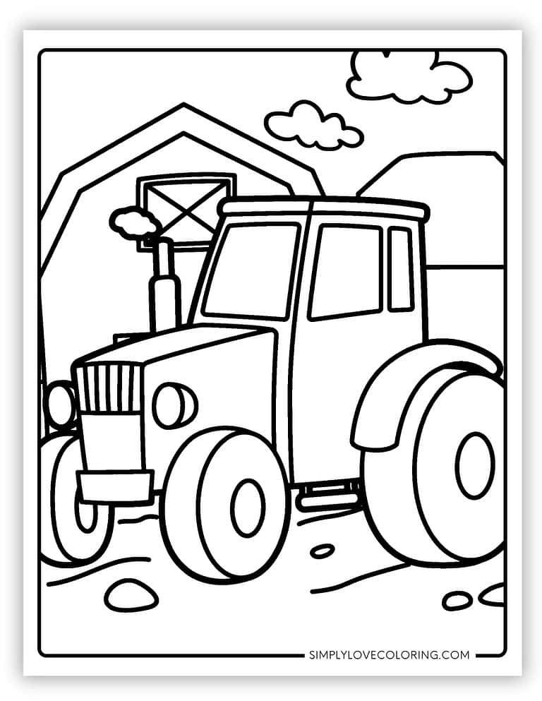 40 Cute Farm Coloring Pages (Free PDF Printables) - Simply Love Coloring